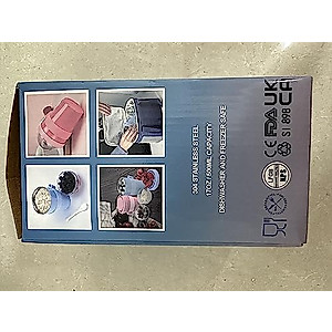 Wheelive Insulated Yogurt Container with Lid, Leak Proof Stainless Steel Parfait Cups with Lids and Reusable Plastic Spoon, 17oz Overnight Oats Containers with Lid On the Go, Dishwasher Freezer Safe