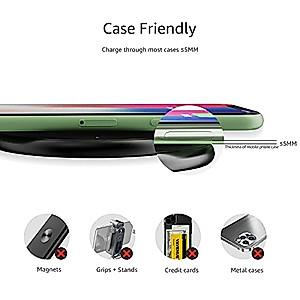 Amazon Basics 15W Qi Certified Wireless Charging Pad (No AC Adapter)