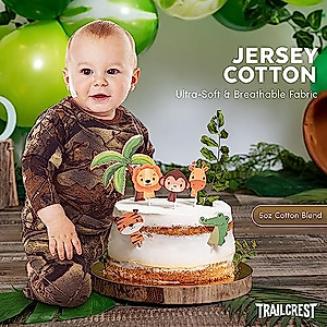 TrailCrest by Treel Infant - Toddler Cotton Camo Long Sleeve T-Shirt and Long Pants Set, 2T, Camo
