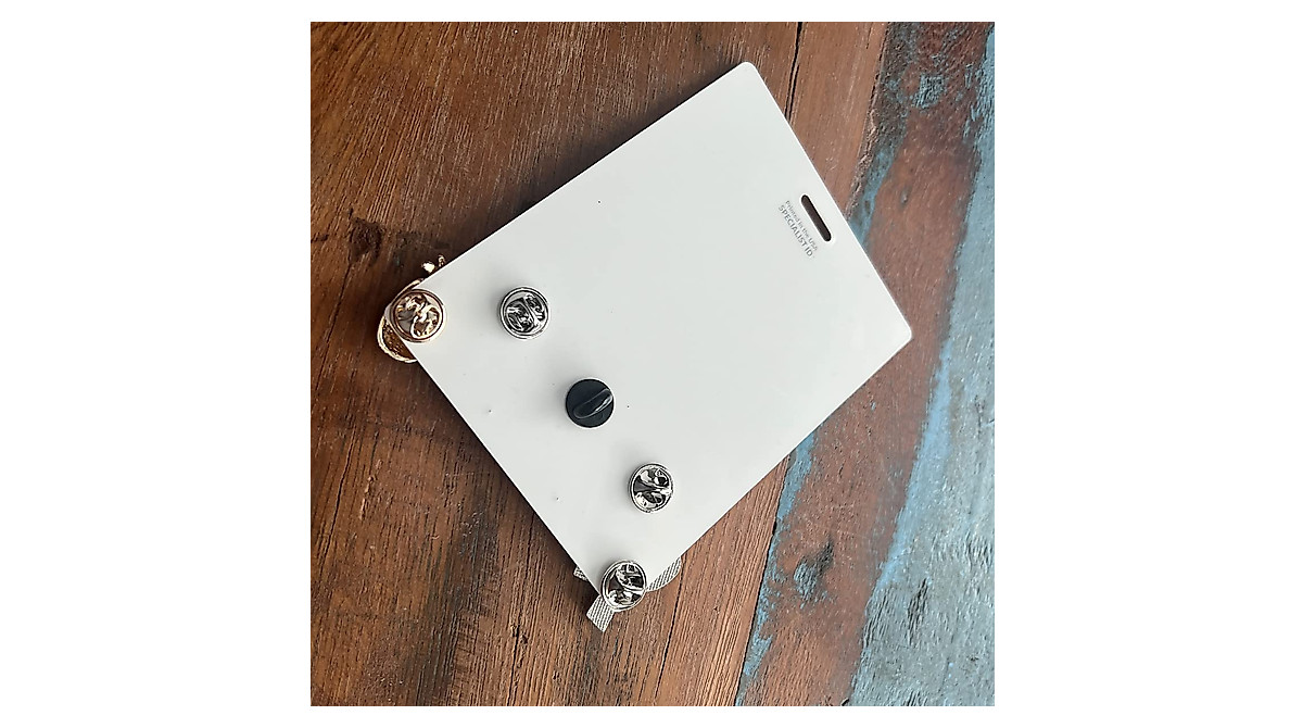 Badge Buddy Pin Holder for Nurses - 7 Pre-Punched Holes