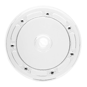 Zorveiio 6 Inch Acrylic Turntable Organizer, Clear 360 Degree Rotation Round Turntable for Kitchen Pantry Table Countertop Cabinet Decorating