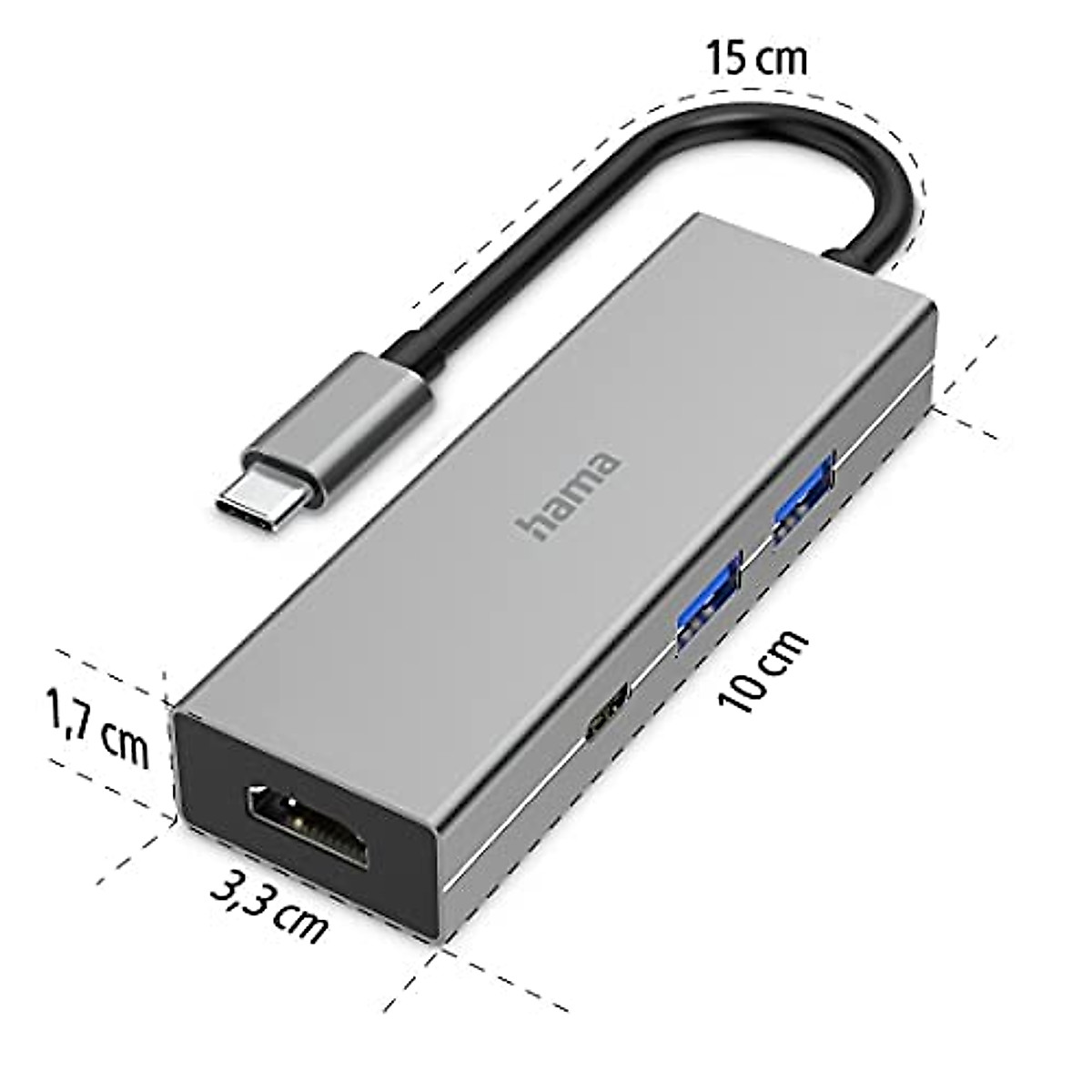 HAMA USB-C Hub Multiport Adapter (00200107)