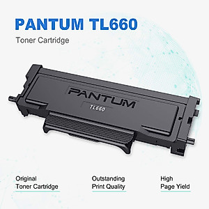 Pantum Original Toner Cartridge TL660 Works L2300DW M7102DW M6802FDW P3012DW P3302DW M6702DW M7102DN M7202FDW M7302FDW Series Laser Printer (1 Pack)
