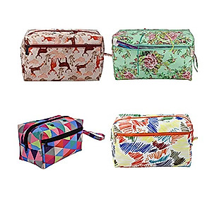 Katech Empty Yarn Bag Portable Knitting Bags Crochet Sewing Accessories Storage Organizer Travel Knitting Tote Bag Wrist Pouch for Holding Yarn Balls, Crochet Hooks and Short Knitting Needles (Brown)