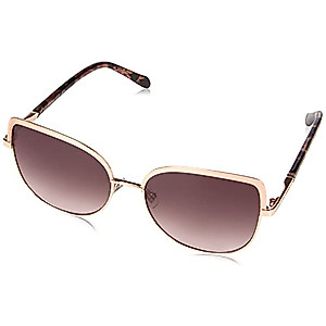 Fossil Women's Female Sunglasses Style FOS 3126/G/S Cat Eye, Red Gold/Brown Gradient, 56mm, 16mm