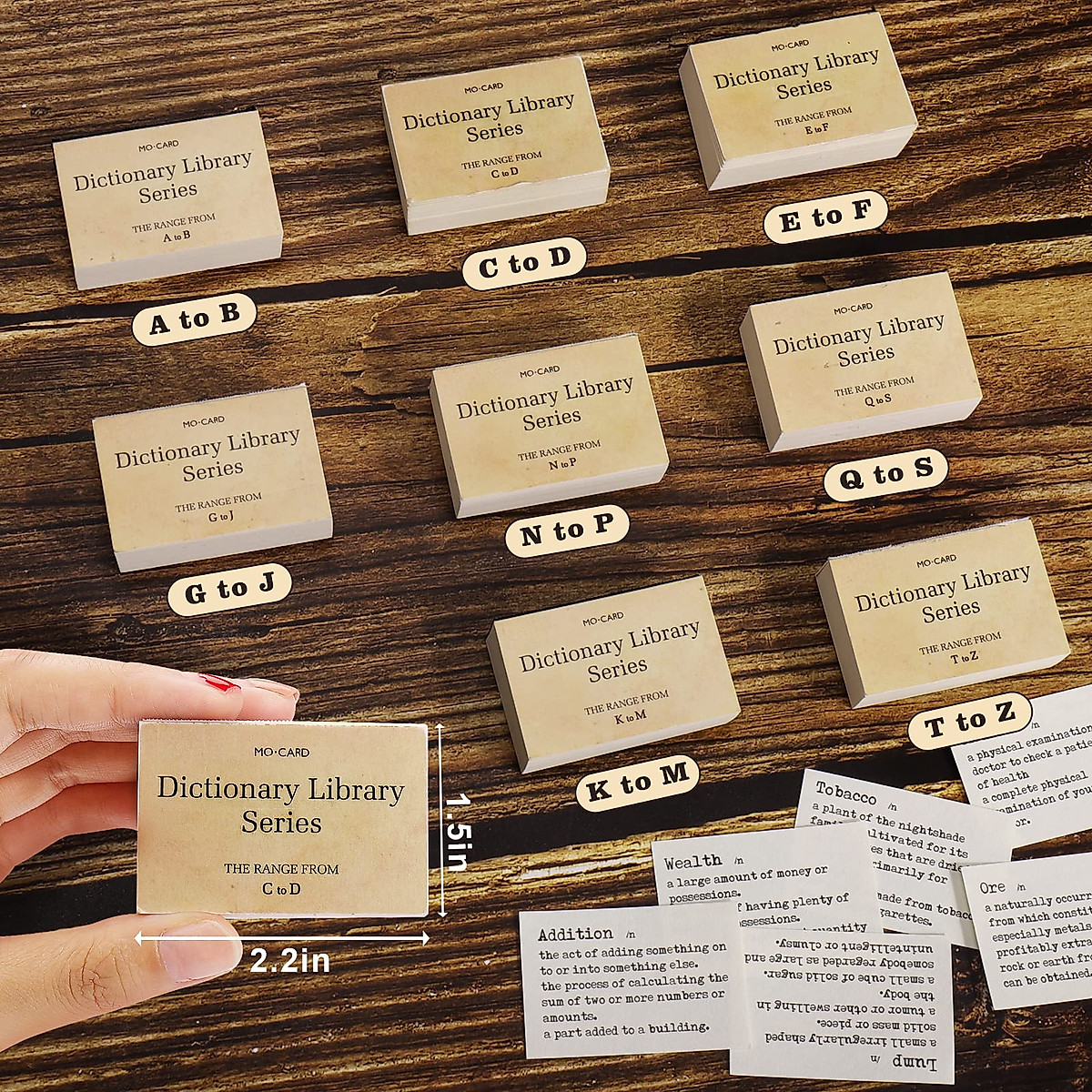 800pcs Vintage Scrapbook Paper, Mini Dictionary Scrapbooking Paper for Journaling Supplies, Decorative Craft Paper for Junk Journal