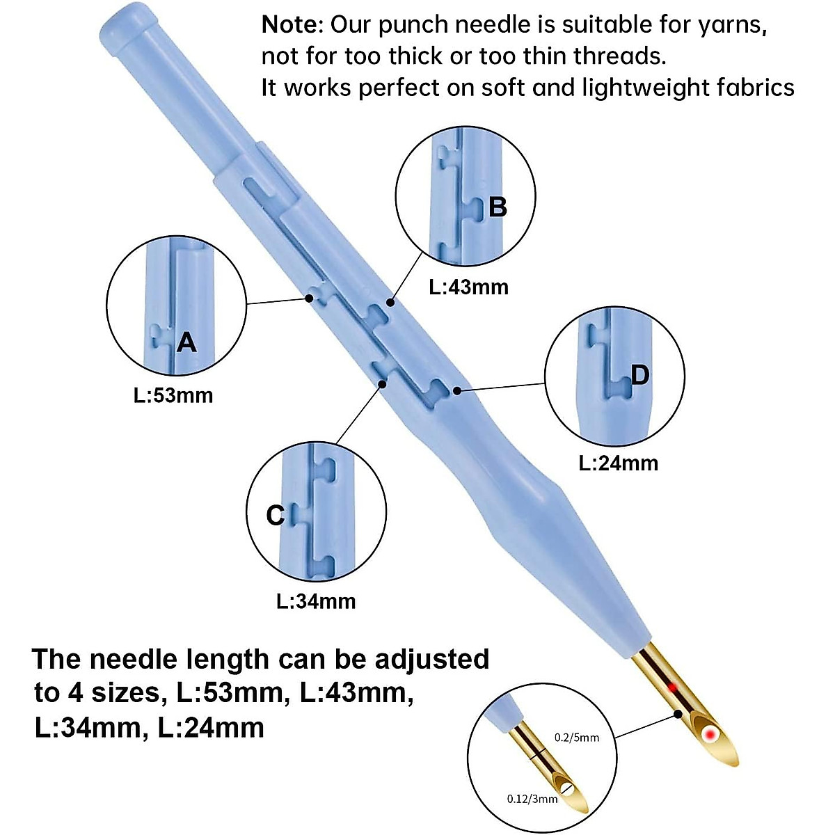 21PC Punch Needle Embroidery Kits Adjustable Punch Needle Tool, Wooden Handle Embroidery Pen, Hoops, Punch Needle Cloth, Punch Needle Kit Adults Beginner DIY Craft, Perfect Decoration and Gifts