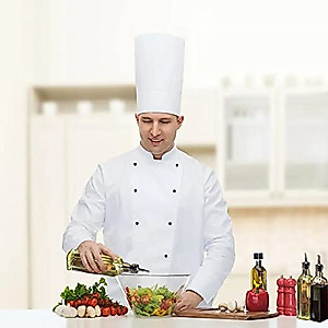 DLD Italian Glass Oil And Vinegar Cruet 16 Oz, Olive Oil Dispenser With Stainless Steel Spout, Slight Green Tint (SET OF 2, 16 oz)