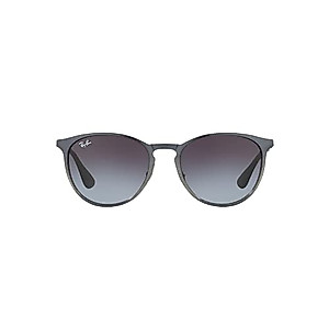 Ray-Ban RB3539 Erika Metal Sunglasses + Vision Group Accessories Bundle for unisex-adult (Metallic Grey/Light Grey Gradient Dark Grey (192/8G)