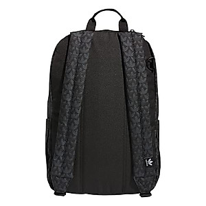 adidas Originals Graphic Backpack, Monogram AOP-Black, One Size