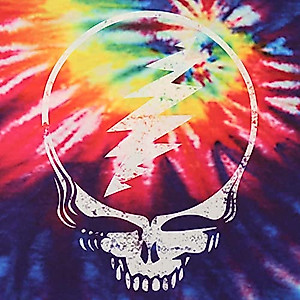 SEC.119 SEC Grateful Dead Men's Tie Dye Multicolor Swim Shirt Long Sleeve | Loose Fit | Sun Protection, Quick Dry | Officially Licensed Apparel, Extra Large