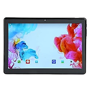 ciciglow 10.1in Tablet, Tablet PC for Android9.0 Dual SIM Octa Core RAM 4GB ROM 64GB, 4G LTE Black Phone Tablet PC 100‑240V (US Plug)