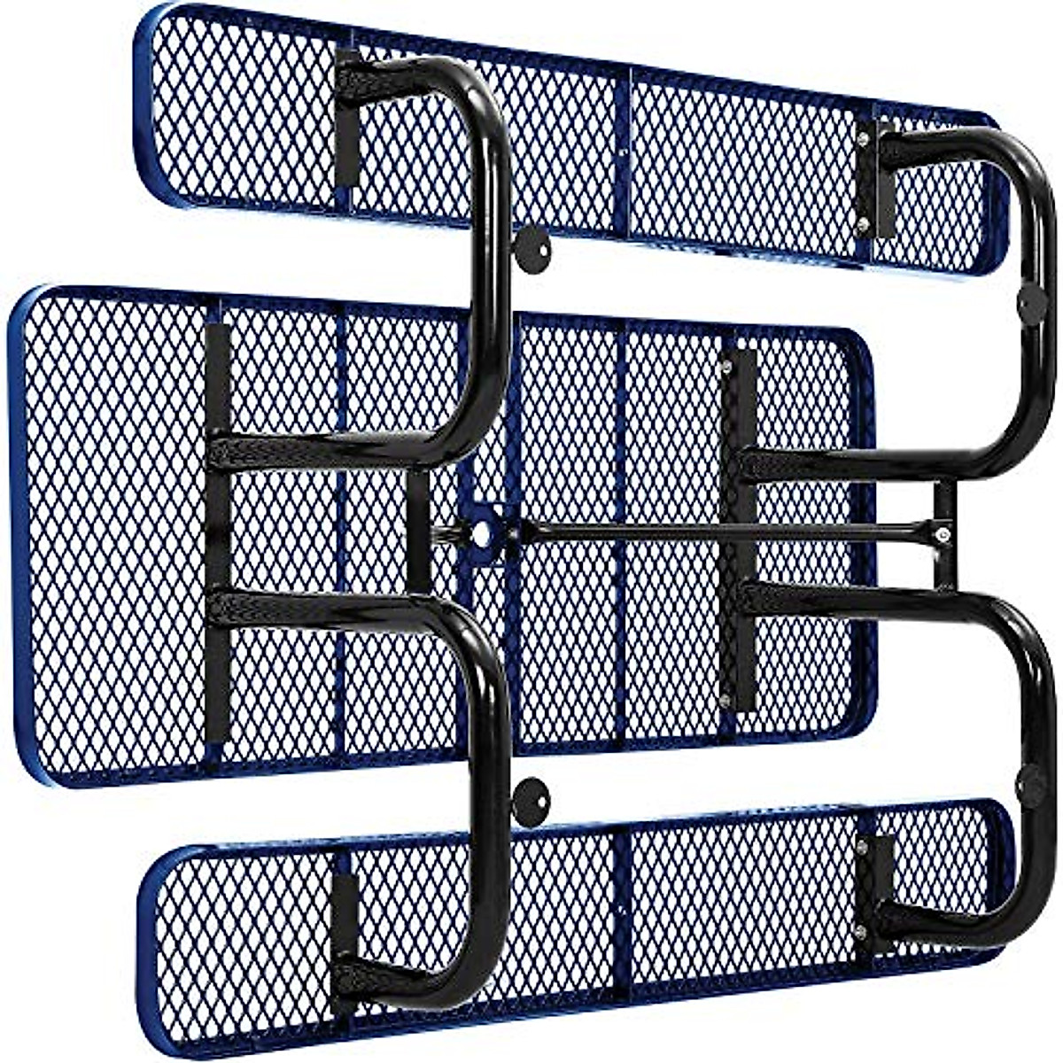 Global Industrial 72" Rectangular Picnic Table, Surface Mount, Blue