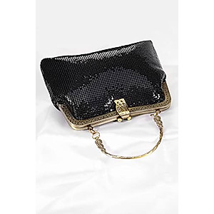 BABEYOND Clutch Purses for Women - Evening Bag Formal Metallic Bridal Beaded Handbag for Wedding 1920s Prom Party