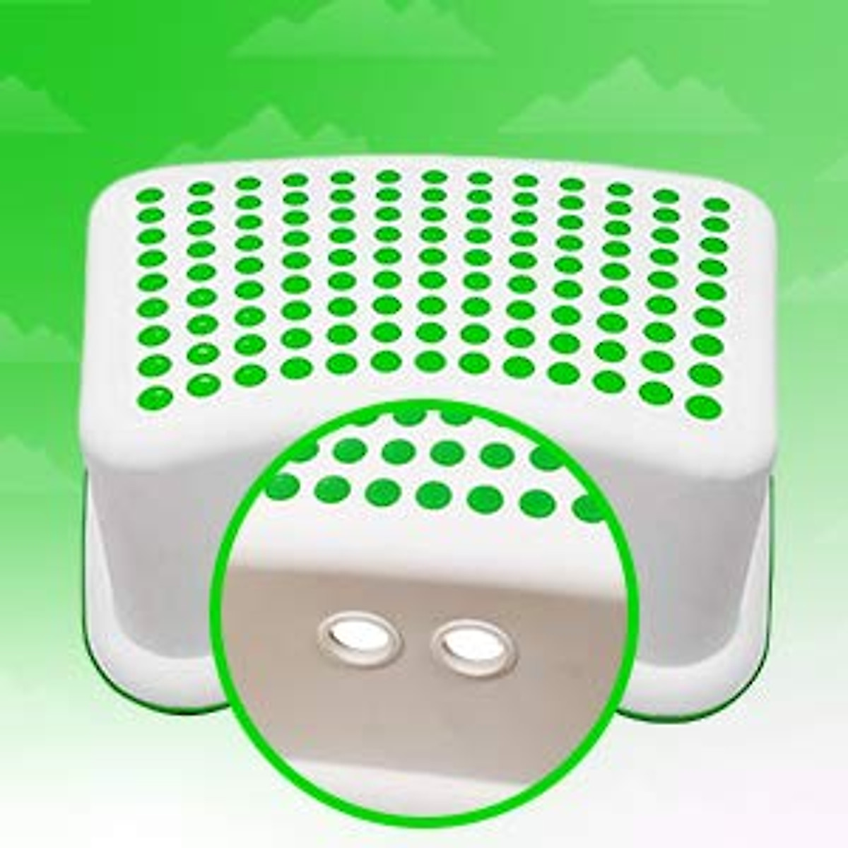 Kids Green Step Stool - Great for Potty Training, Bathroom, Bedroom, Toy Room, Kitchen, and Living Room. Perfect for Your House