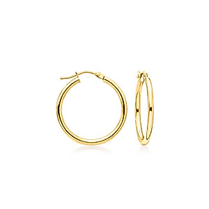 Ross-Simons Italian 18kt Yellow Gold Hoop Earrings