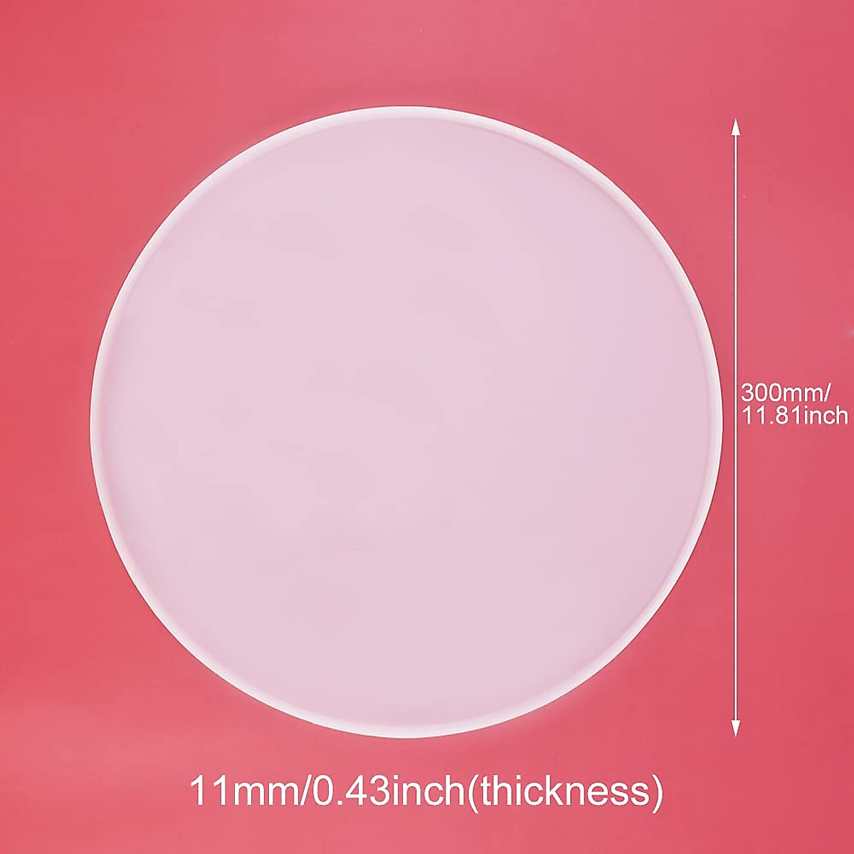 Resin Tray Molds, Round Rolling Tray Molds, Silicone Tray Molds, 11.8 Inch Rolling Tray Molds for Epoxy Resin, Resin Casting, DIY Jewelry Holder, Home Decor