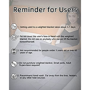 G&Monday Weighted Blanket (60" x 80" 10lbs, Dark Grey), Weighted Blanket Twin Heavy Blanket for Adult with Premium Glass Beads, Cooling Blanket for Queen Size Beds All-Season Summer Fall Winter