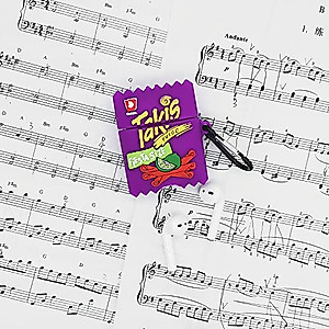 PAWQIM Compatible with AirPods 1st 2nd Generation Case Cover, Kids Girls Boys Women 3D Cartoon Cute Kawaii Funny Food Design Takis Potato Chips Silicone Protective Cover for Airpods Case 1&2