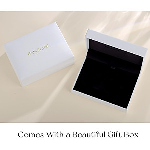 FANCIME Sterling Silver Created Aquamarine Tennis Bracelet March Birthstone Bracelet Cubic Zirconia Oval Gemstone Dainty Charm Fine Jewelry for Women 7"