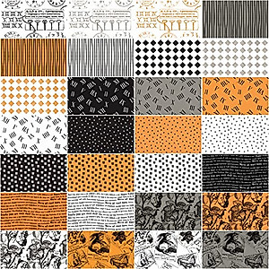 Riley Blake Designs Riley Blake Digital Mad Masquerade 5'' Stacker 42 Pcs, Multi