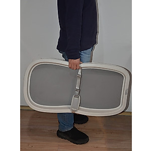 Baby Woyee Duraking Pro 4 in 1 Baby Changing pad Washable Portable Diaper Toy bar Changing Tray Non-Slip no Stain Waterproof Changing Table (Gray)