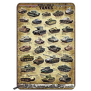 Swono Tanks Tin Signs,Worlds War Kinds of Tanks Vintage Metal Tin Sign for Men,Wall Decor for Bars,Restaurants,Cafes Pubs,12x8 Inch