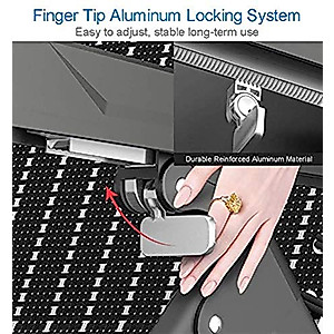 HOUKAI Household Stools Office Desk Chair Zero Gravity Patio Loungers Folding Camping Recliner Chair Sun Loungers Lawn Outdoor Office Beach Portable Garden Chair Supports 200Kg Black Very Practical