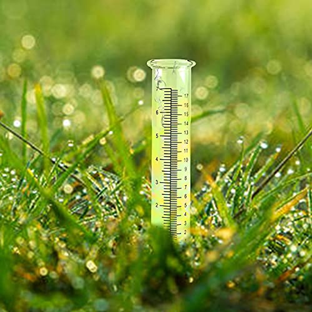 TBWHL 7" Capacity Rain Gauge Glass Replacement Tube for Yard Garden Outdoor Home (1Pcs)