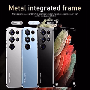 TUORE Smartphone, Cell Phone 6.82 Inch Dual Card Dual Standby RAM 8GB ROM 256GB for Playing Games (Silver)