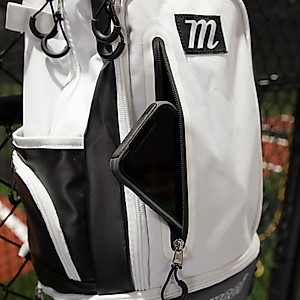 MARUCCI Cavalry Baseball BAT Pack, White/Black, 11.5" W x 7.5" D x 17" H