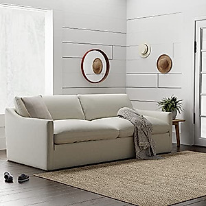 Amazon Brand – Stone & Beam Rustin Contemporary Deep-Seated Sofa Couch, 89"W, Cream