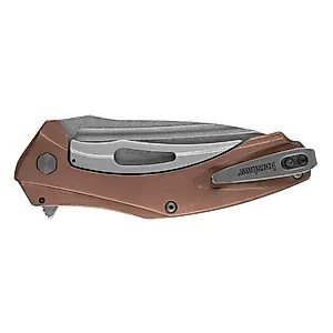 Kershaw Natrix Copper XL Folding Pocket Knife, 3.7-Inch Blade with Manual Opening, Sub Frame Lock (7008CU)