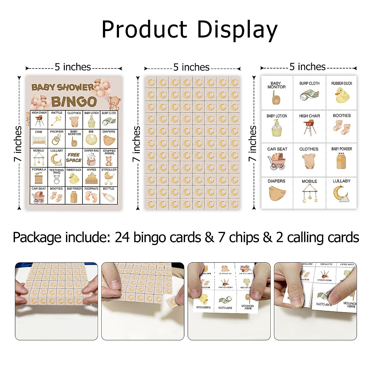 Ziyouza Balloons Bear Bingo Games, 24 Players Bingo Games for Gender Reveal Party Family Party Activity -10