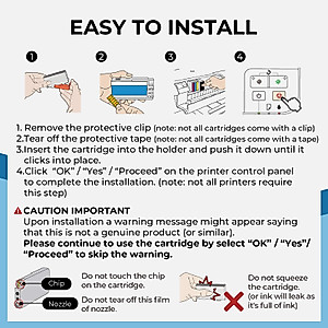 Penguin Remanufactured Ink Cartridge Replacement for Epson 125 T125 Used for Stylus NX125 127 130 230 420 530 625 Workforce 320 323 325 Printer 5 Pack (2 Black 1 Cyan 1 Magenta 1 Yellow) Combo Pack