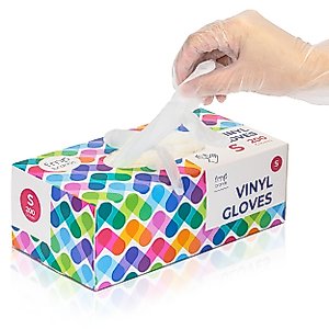 Fit Meal Prep 200 Pack Disposable Gloves Medium Food Safe Gloves Latex Free Powder Free Clear Gloves Food Prep for Cooking, Kitchen, Cleaning