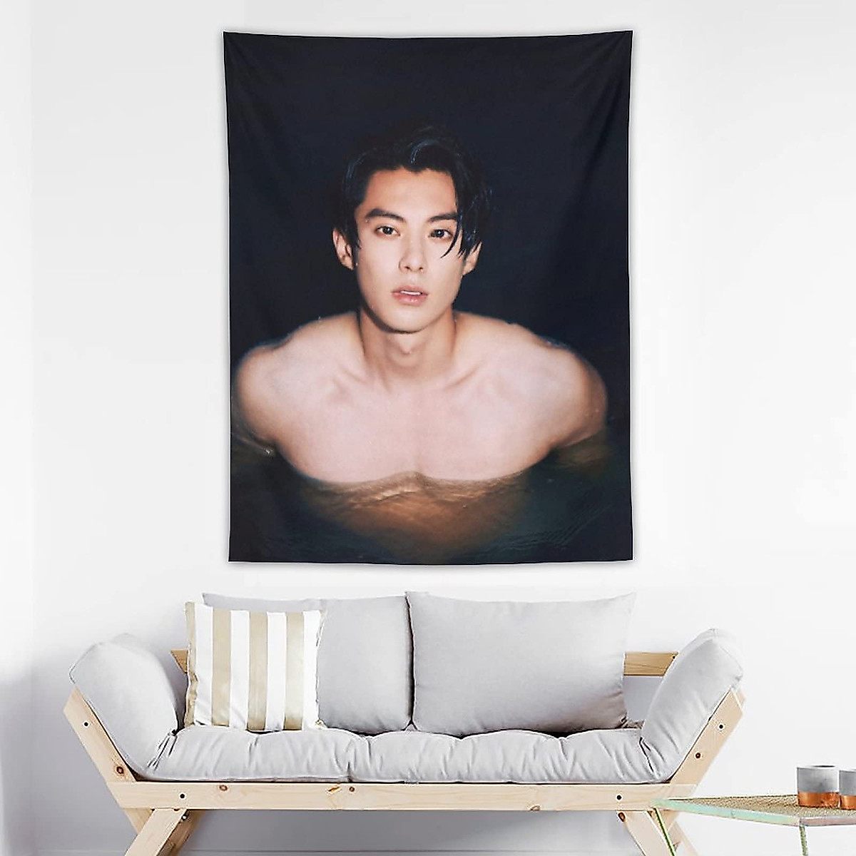 BAOJUN Dylan Wang Actor China Poster Sexy Artworks Polyester Tapestry Room Aesthetic Wall Art Prints Home Modern Decor Gifts 30"x40"
