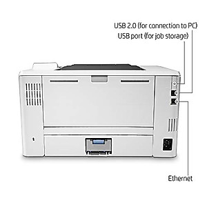 HP LaserJet Pro M404dn Monochrome Printer with built-in Ethernet & 2-sided printing, works with Alexa (W1A53A)