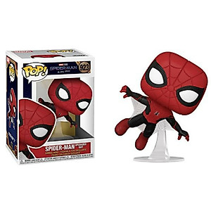 Spider-Man POP Marvel No Way Home in Upgraded Suit Funko Pop! Vinyl Figure (Bundled with Compatible Pop Box Protector Case), Multicolor, 3.75 inches