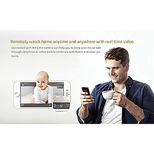 Clever Dog Camera Wifi, Small Pet Nanny Camera with Audio and Video, Cell Phone App, Wide Angle, Motion Sensor, Night Vision, Indoor, Cheap Camera for Home Security, Puppy, Baby Monitor