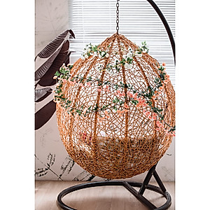 EPLST 3 Pack/17.7 FT Flower Garland Fake Flower Rose Vine Hanging Plant Lifelike Silk Decorative for Wedding Arch Garden Wall Home Party Hotel Office Arrangement Decoration