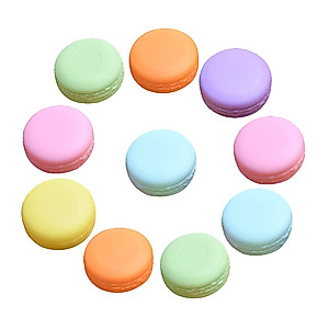 10 Pcs Colorful Plastic Makeup Containers Travel Face Cream Jars Empty Cosmetic Sample Jar Refillable Toiletries Container Cute Lotion Jars for Scrubs
