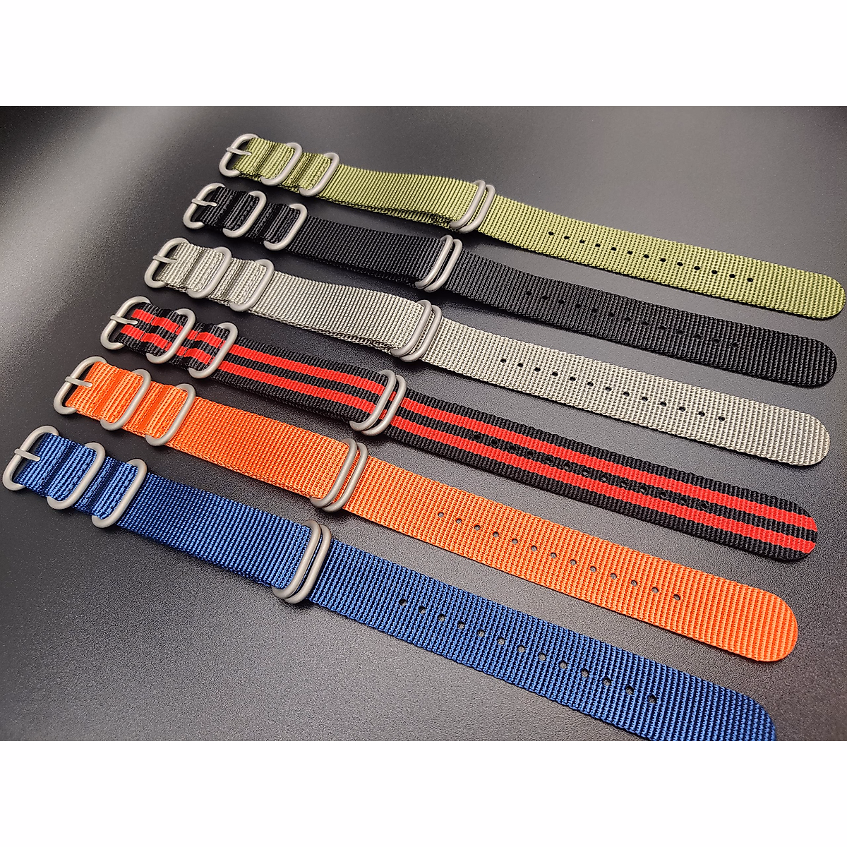 Lijinlan Military Ballistic Nylon Strap Replacement G-Shock Watch Bands Compatible with Casio G-Shock Watch Model GW100/GA100/GA400/GD120/ DW-D5500 /DW5600E/ DW6900/DW-9052/GWM5610/GW9400 (Black)