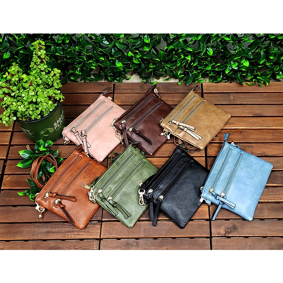 Multi Pocket Versatile Cross Body Black