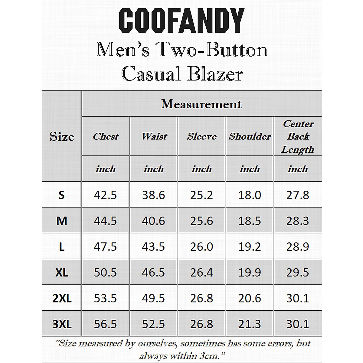 COOFANDY Gray Blazer Men Casual Two Buttons Sport Coats Slim Fitted Lightweight Suit Jacket, Gray, M