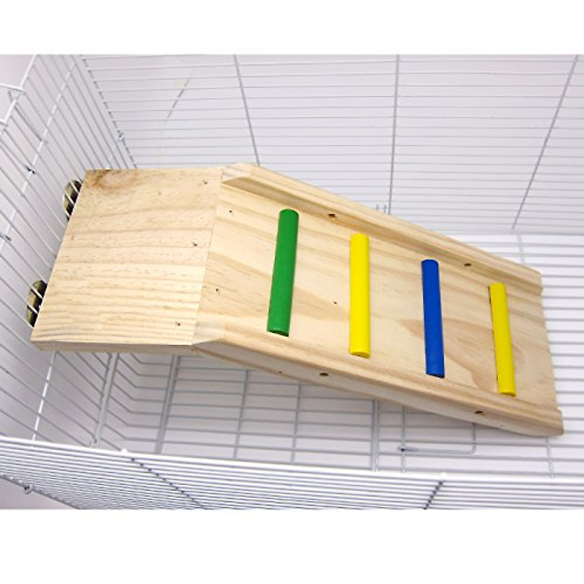 Alfie Pet - John Wood Ladder Platform for Mouse, Chinchilla, Rat, Gerbil and Dwarf Hamster