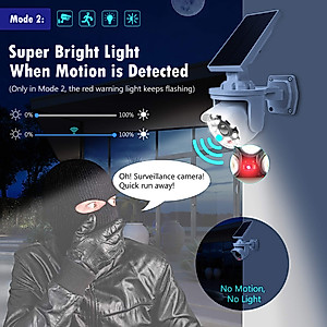 JACKYLED Bright 1000 Lumens 48 LED Solar Dusk to Dawn Light (Black) and 1800 Lumens 18 LED Solar Motion Sensor Lights Outdoor Solar Powered Spotlight for Garden Front Porch Door Barn Patio Garage