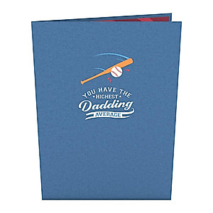 Lovepop Baseball Father's Day 3D Pop Up Greeting Card, 1 Ct, 5 X 7 Inches, Gifts For Dad
