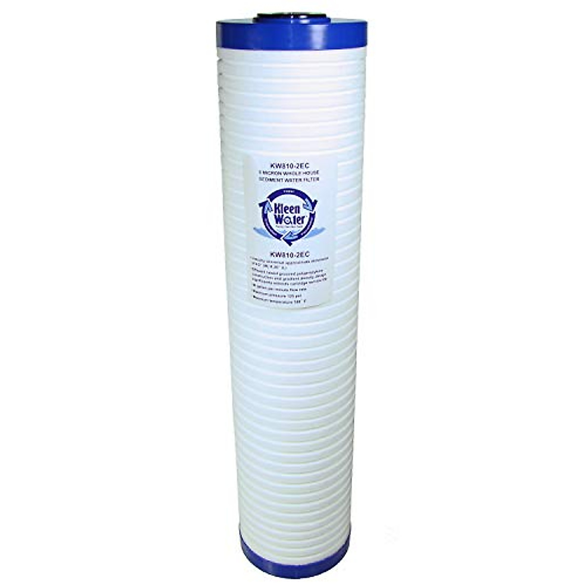 KleenWater KW4520G Sediment Water Filter Cartridges Set of 4, KW101 O-rings Qty4, Filter Wrench Qty1, Compatible with Big Blue DGD-5005-20