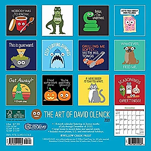 The Art of David Olenick 2021 Mini Wall Calendar